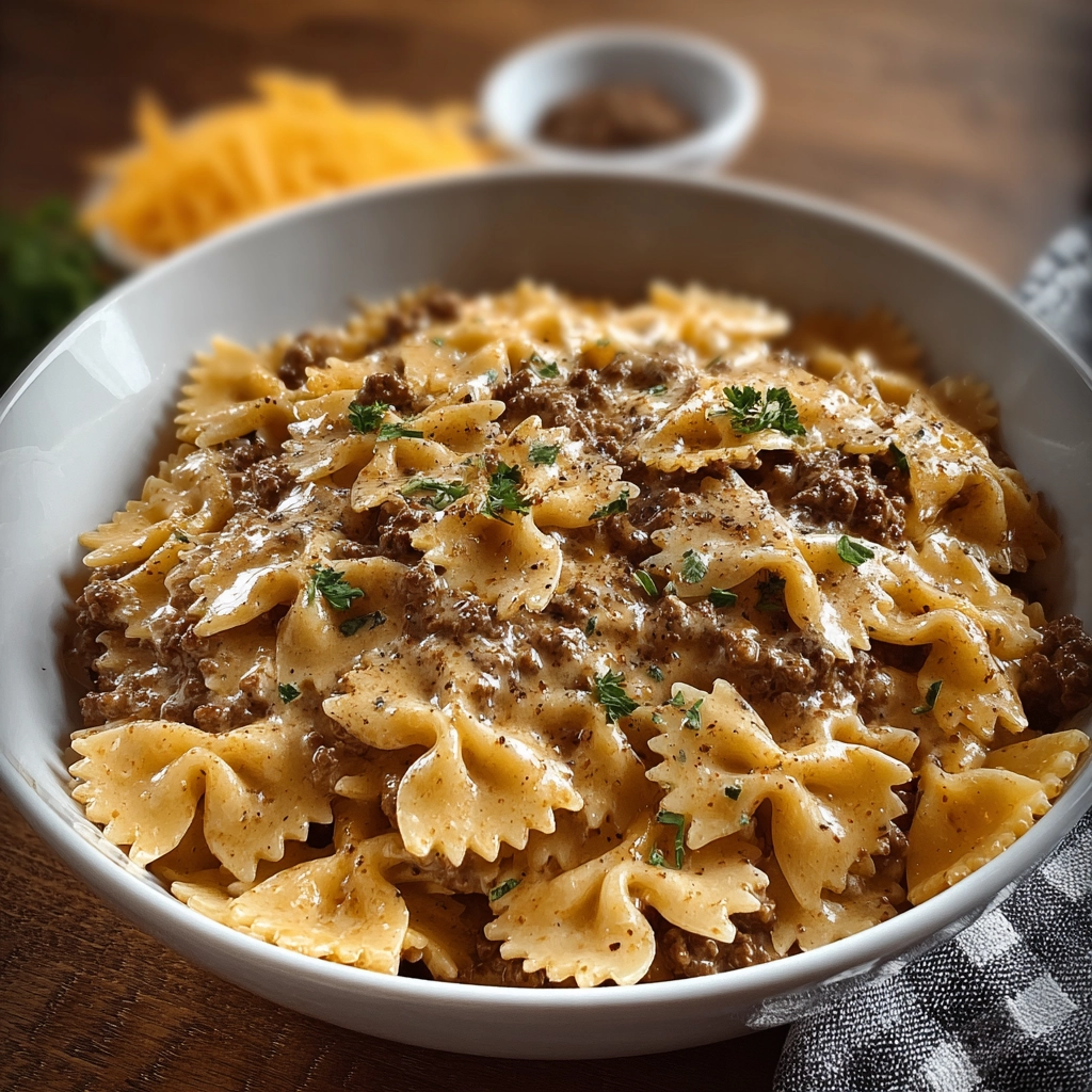 Parmesan Garlic Beef Pasta | Ultimate Quick Dinner Recipe